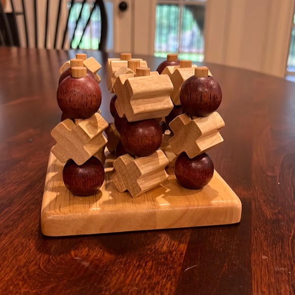 Toys | Wooden 3d Tictactoe | Poshmark